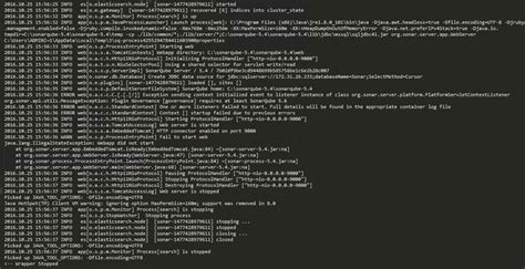sonarqube sonar server is not starting stack overflow