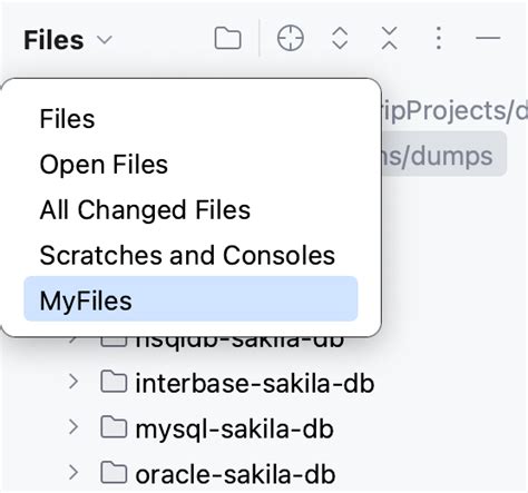 scopes and file colors datagrip documentation