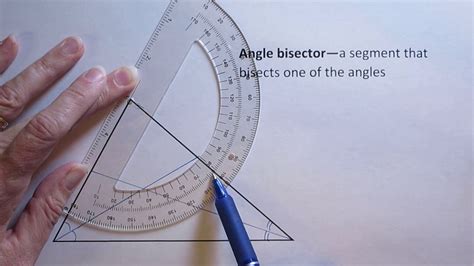 Geometry Finding The Angle Bisectors Of A Triangle Youtube