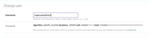 how to reset django superuser password