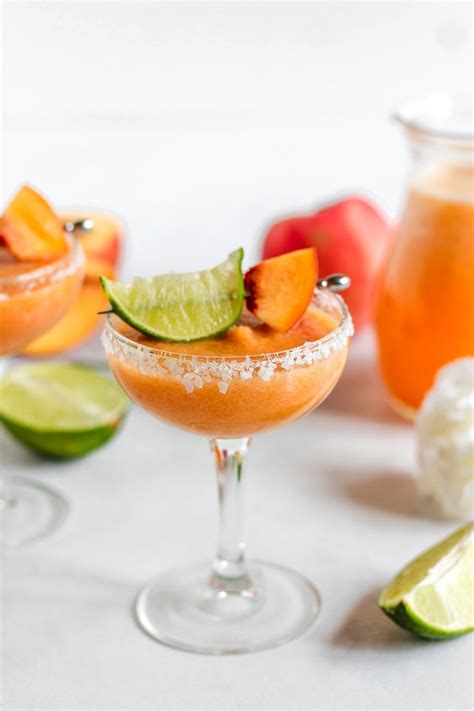The Best Fresh Peach Margaritas Recipe Peach Margarita Recipes