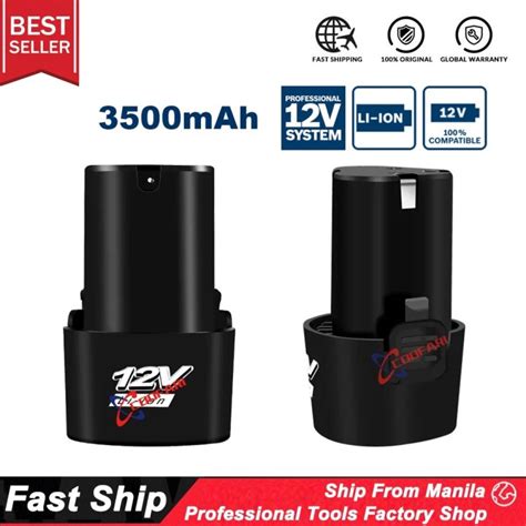12v Battery Batteries For Cordless Drill Electric Drill Driver Lithium