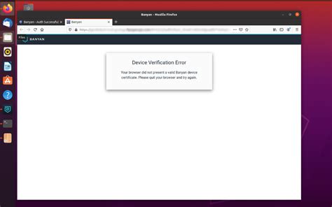 firefox certificate error linux support