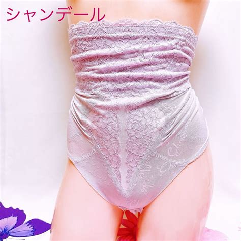 【目立った傷や汚れなし】731 シャンデールの高級 ハイレグ ハイウエスト ガードル サイズ（70） 整理品 補正 ポリエステル製 クロッチ