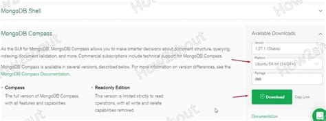 install mongodb compass gui in ubuntu 20 04 lts linux