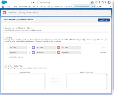 install and configure distributed marketing unit salesforce