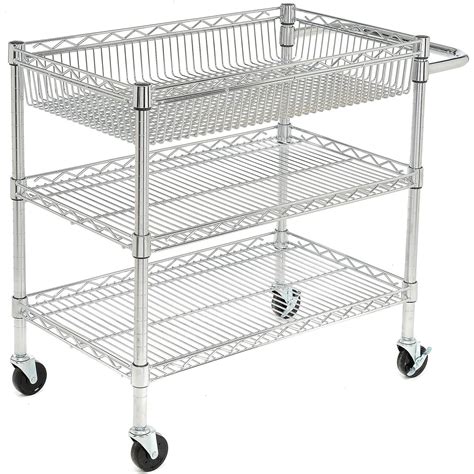 luxor® licwt2918 heavy duty wire transport cart 30x18x30 ebay