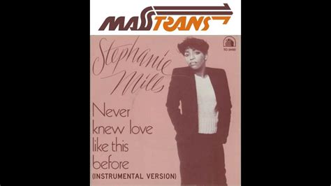 Stephanie Mills Never Knew Love Like This Before Instrumental