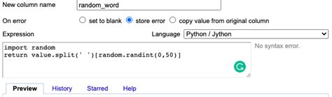 openrefine choosing python environment for python execution in
