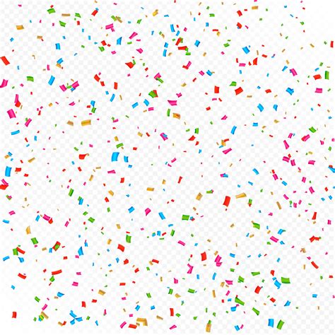 Confetti Background Vector Png