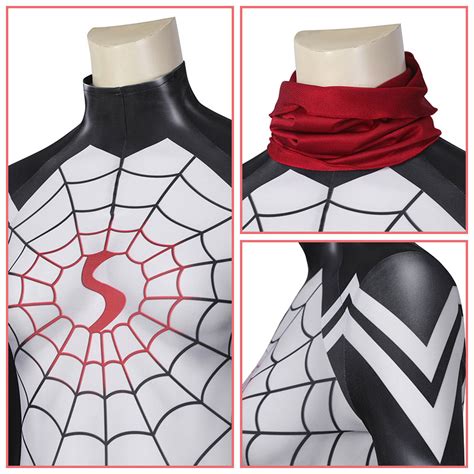 シルク スパイダーマン シンディ・ムーン Silk Cindy Moon ジャンプスーツ コスプレ衣装 コスチューム Cosplay