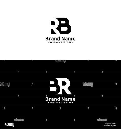 Letra Inicial Rb O Br Logo Simple Business Logo Para El Alfabeto R Y