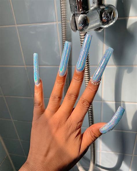 ♥ Nail Tech ♥ Thekashway · Instagram 照片和视频 Long Square Nails Nail