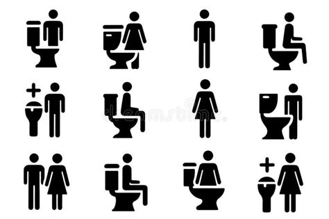 Restroom Icon Male Female Vector Stock Illustrations 9 423 Restroom