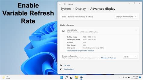 Windows 11 How To Enable Variable Refresh Rate For Games 2022 Youtube