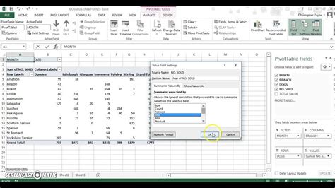 pivot tables filtering 3 youtube
