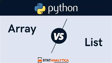 when to use a python array vs a python list the best ever differences