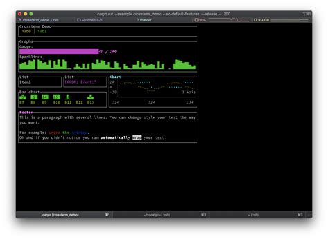 build terminal user interfaces and dashboards using rust