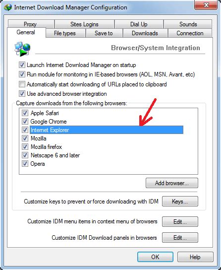 internet download manager ie browser integration does not work