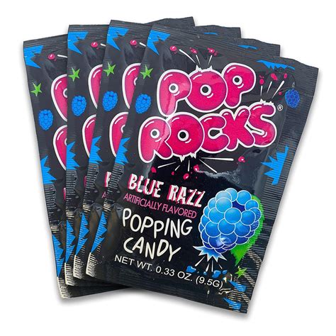 Buy Blue Razz Pop Rocks® Candy Includes 4 Individual Packs Of Blue