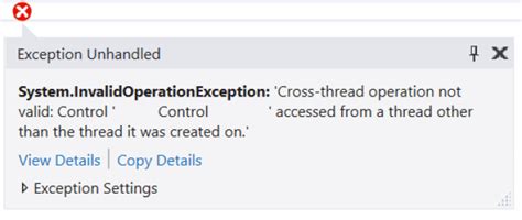 cross thread operation not valid in c error solved programming