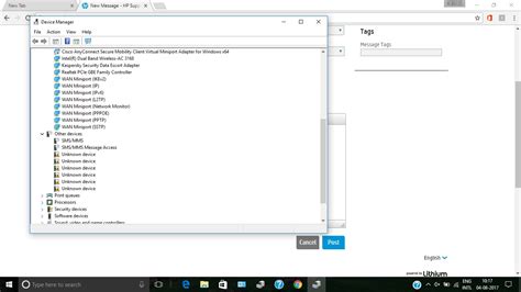 no driver other devices sms mms unknown device hp support