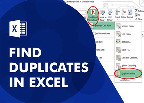 find duplicates in excel column