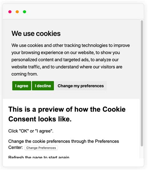 download cookie consent banner gdpr eprivacy directive