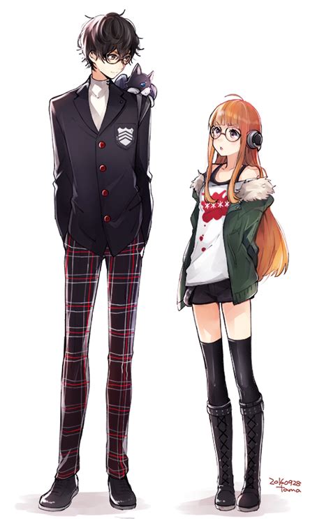 Amamiya Ren Sakura Futaba Morgana And Morgana Persona And 1 More