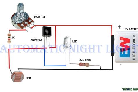 Brilliant Automatic Night Lamp Circuit Diagram Using Ldr And Triac