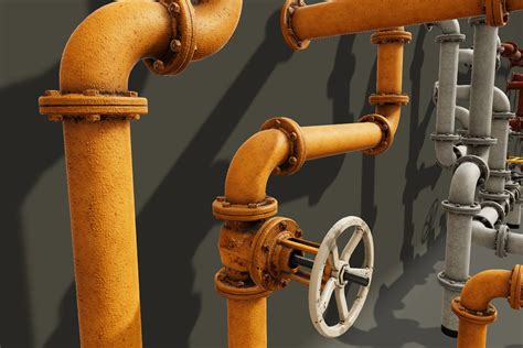 artstation pbr modular pipes set unity project 2017 resources
