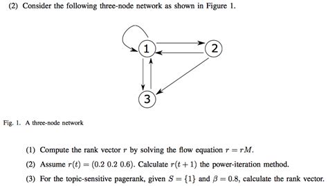 consider the following three node network as shown in
