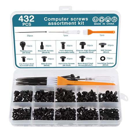 Hseamall432pcs Computer Screw Standoff Set Pc Motherboard Screws