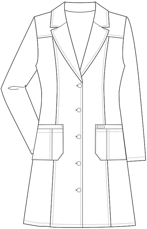 Cherokee Medical 2319 Bata De Laboratorio Para Mujer Costuras Princesa