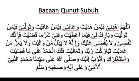 Bacaan Doa Qunut Subuh Sendirian Dan Salat Berjamaah Berikut Tata Caranya