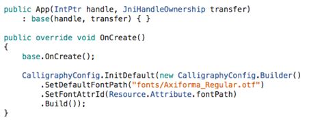 how to fix java lang noclassdefounderror for calligraphy xamarin