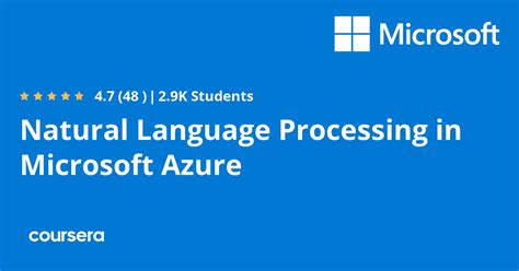 Natural Language Processing In Microsoft Azure Coursya