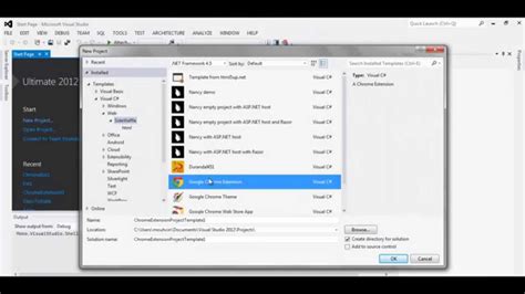 how to create chrome extension using c
