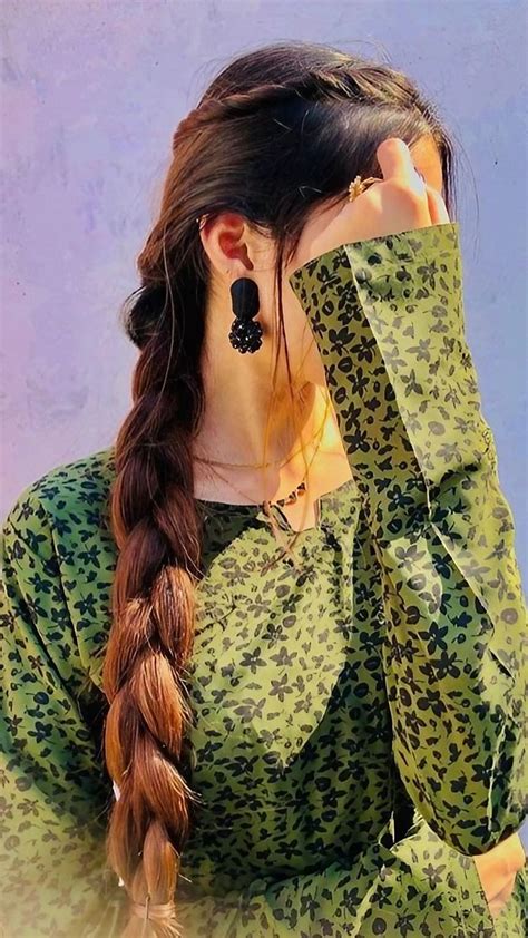 720p Free Download Beautiful Girl Hidden Face Green Dress Sidelook