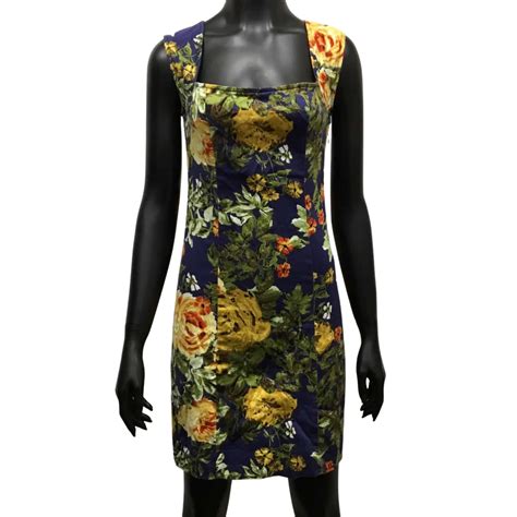 Princess Highway Navy Blue Floral Dress Size 8 S