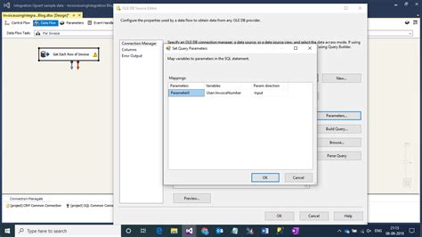 using for each loop in ssis for invoice integration from