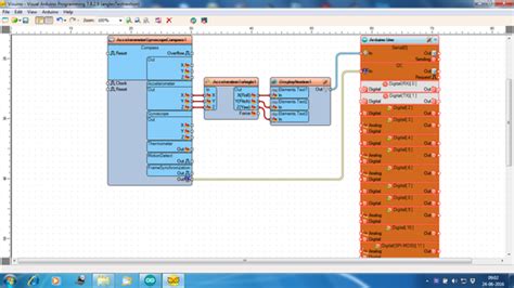 visuino nextion lcd based acceleration to angle display 7 steps