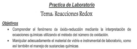Sección Introductoria Del Tpl Sobre Reacciones Redox Fuente