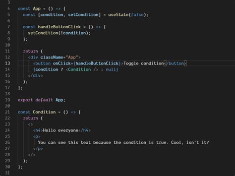 conditional rendering in react using the andand operator dev community