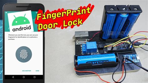 how to make android fingerprint door lock arduino esp32 project youtube