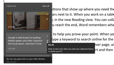 how to use the new cloud clipboard on windows 10