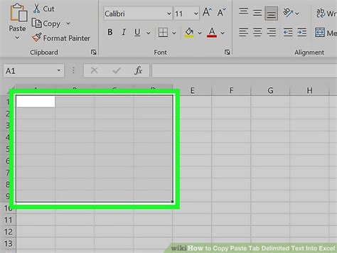 how to copy paste tab delimited text into excel 10 steps