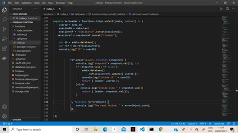 javascript cloud functions firebase return value is always null