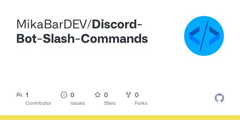 github mikabardev discord bot slash commands