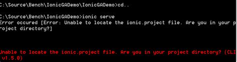 cordova struggling to open existing ionic project i